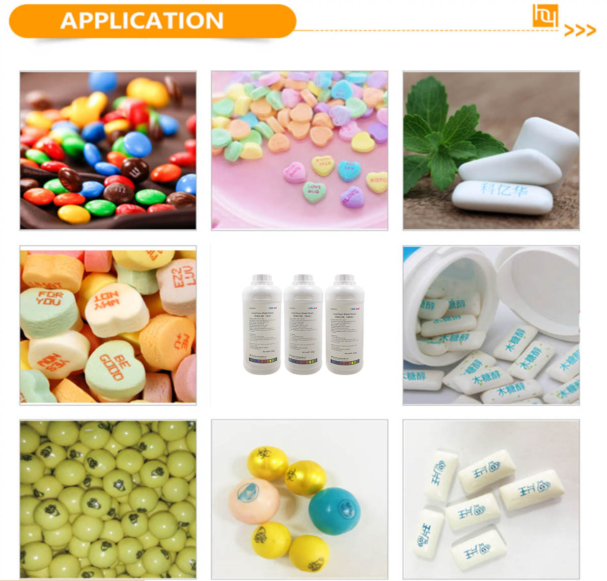 Safe Edible Pad Printing Ink for Candy, Fruit, Gum, Casule printing